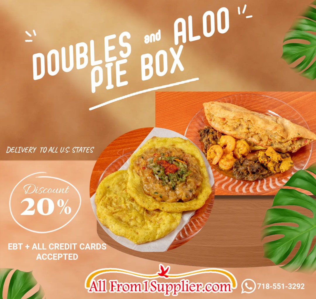 Doubles & Aloo Pie Box – All From 1 Supplier DBA Liberty West Indian ...